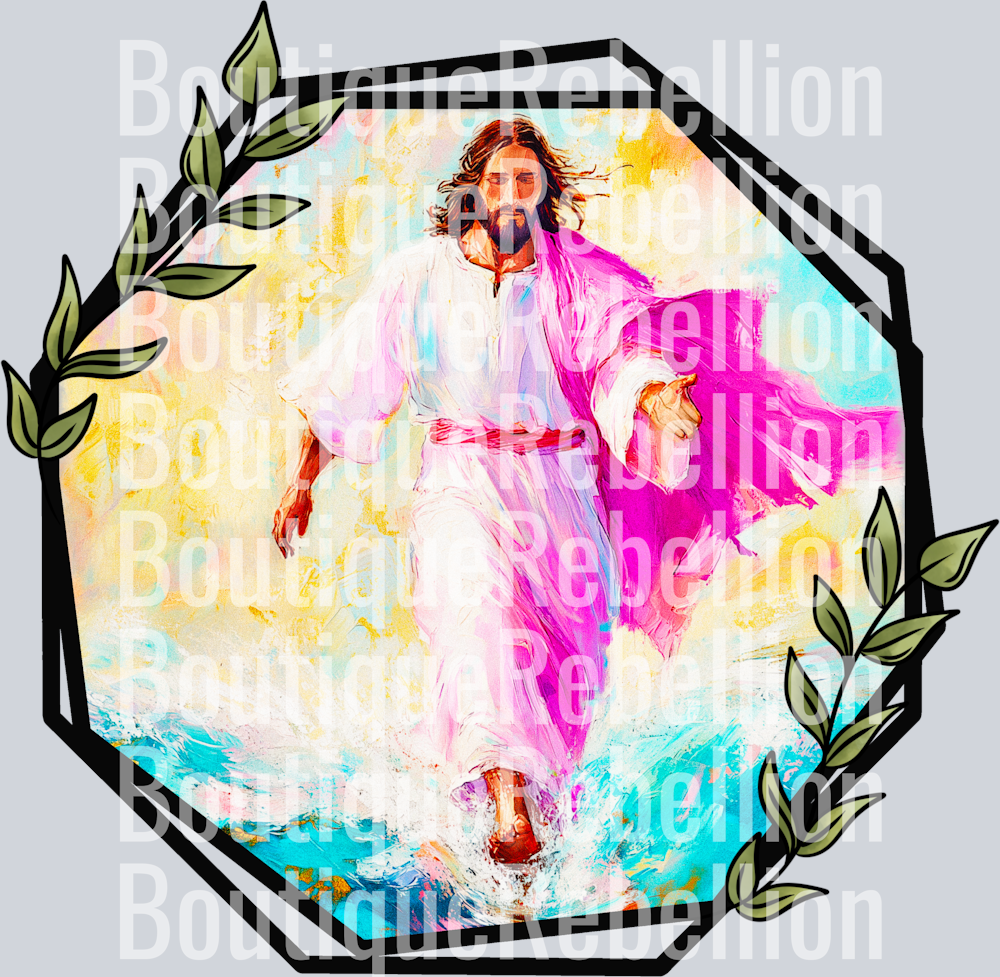 Walking with Jesus Single DTF Transfer – BoutiqueRebellion