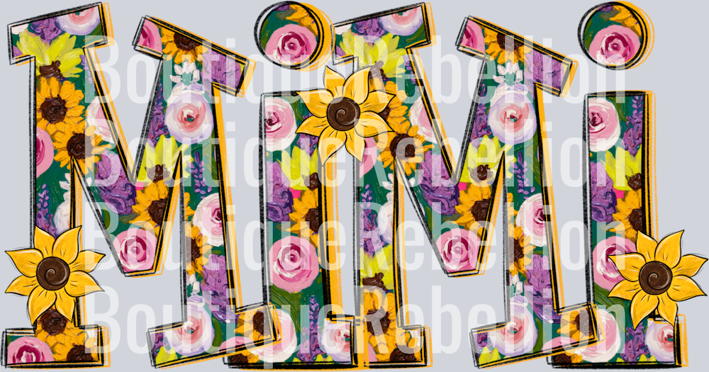 Sunflower Mimi Single DTF Transfer – BoutiqueRebellion